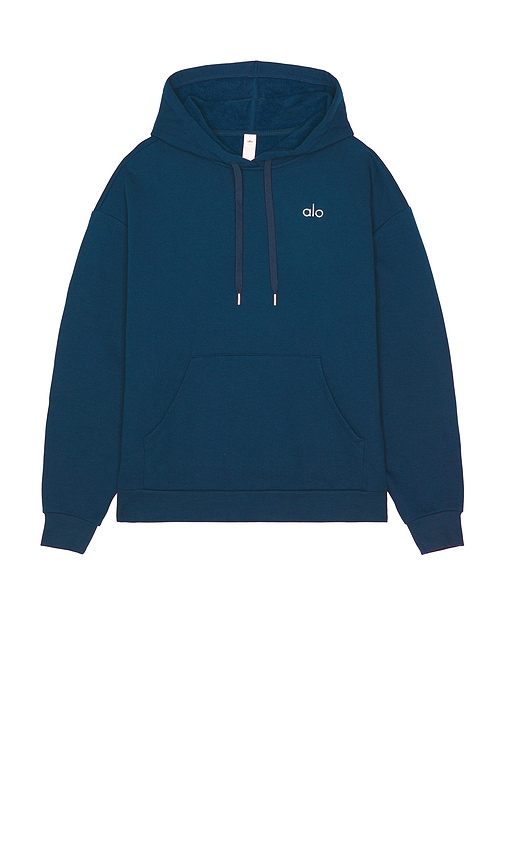 Alo Yoga Accolade Hoodie In Teal - Eclipse Blue | Editorialist